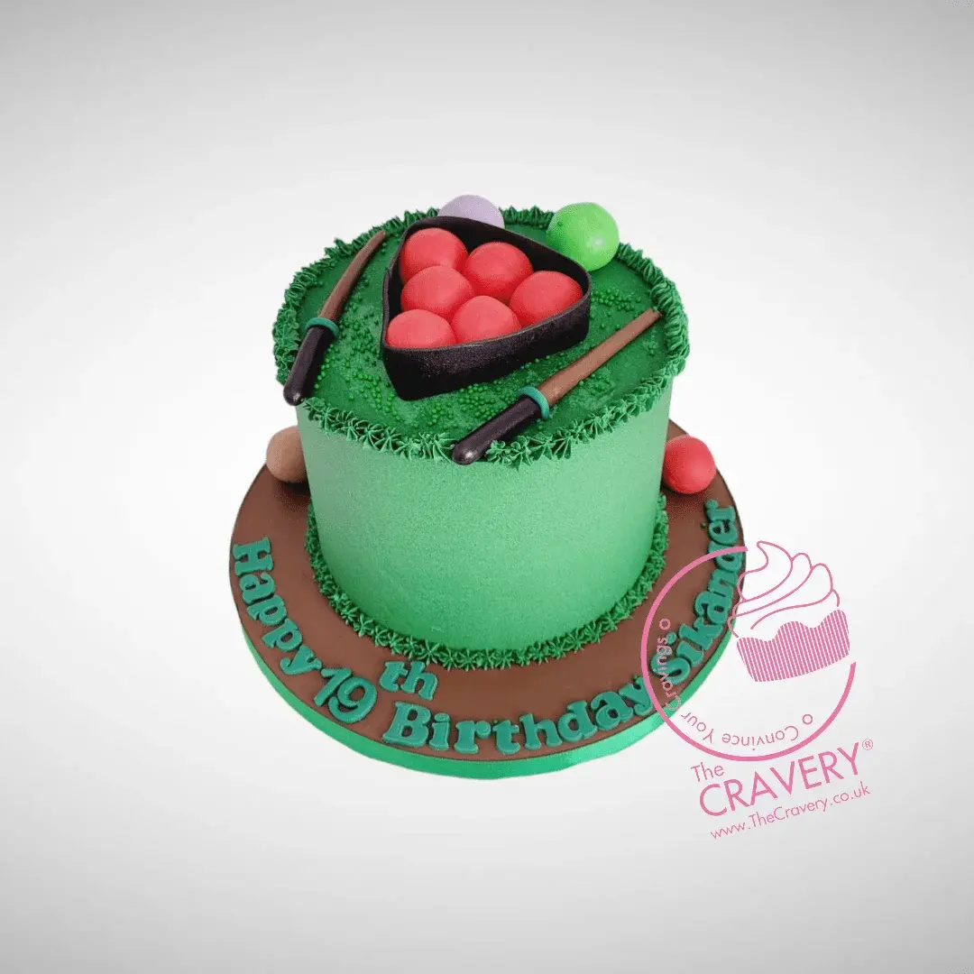 Snooker Cake | Cake Shop Aston